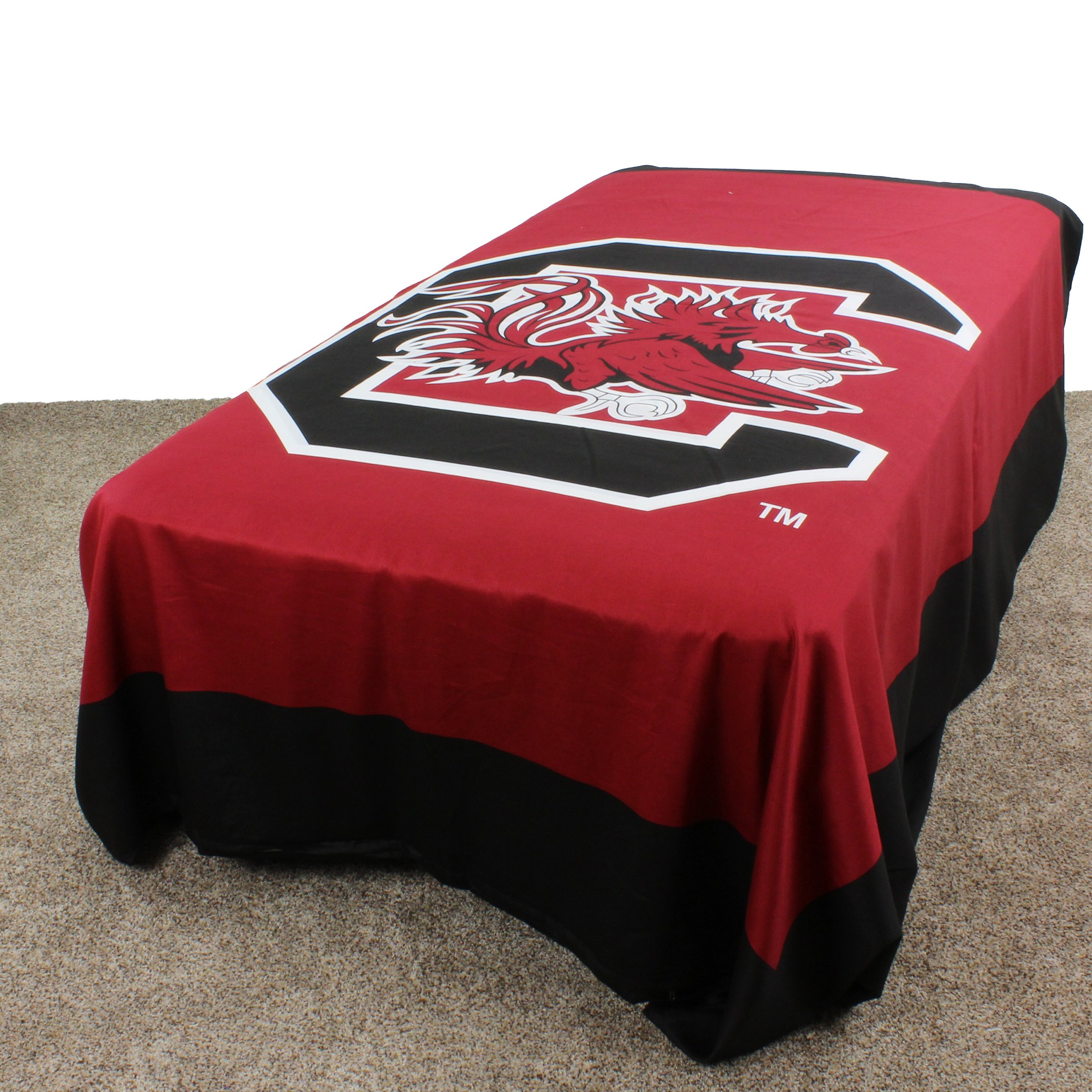 College Covers Everything Comfy South Carolina Gamecocks Reversible Big Logo Reversible Comfy Duvet Cover, King