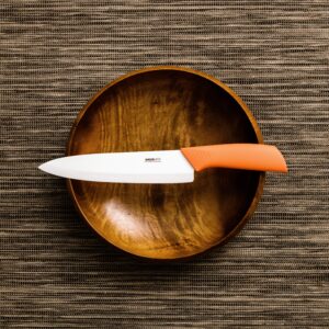 Best Ceramic Chef Knife by IMORI - Chef Rated 8” Blade with SafeEdge Back Corner