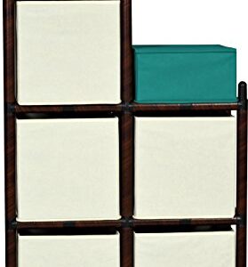 OneSpace 1 Recycled Paper Fantasy Fort Kids Storage Unit, Green and Brown