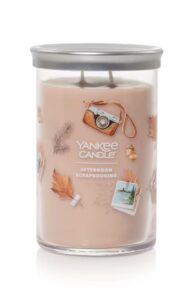 yankee candle afternoon scrapbooking large signature 2-wick tumbler candle