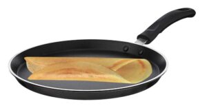 satre online and marketing dosa pan/non stick dosa tawa size- 290 mm,thickness- 2.6mm / dosa tawa/dosa tawa non stick/dosa pan indian/dosa pan non stick,color : black and brown