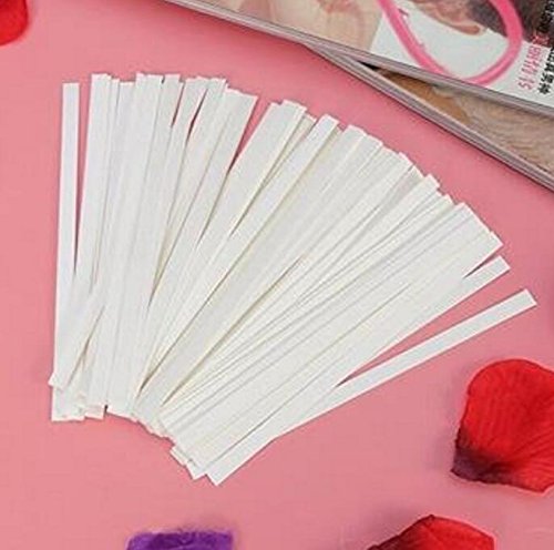 1Pack 100PCS White 6"x 0.28" /15cm x 0.7cm Disposable Smell Paper Try Incense Paper Perfume Test Strips For Essential Oil Fragrance Smelling