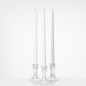 richland 14" taper candles white set of 10