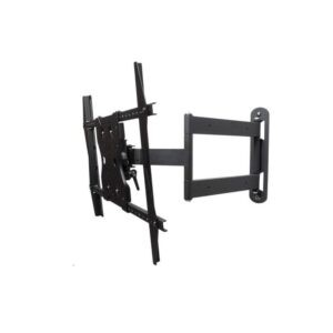 sunbritetv dual arm articulating (full motion) outdoor weatherproof mount for 42" - 65" tv screens & displays - sb-wm-art1-m-bl (black)