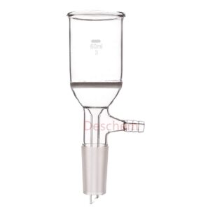 deschem 60ml,24/40,glass buchner filter funnel,3# coarse filter,vacuum hose connection