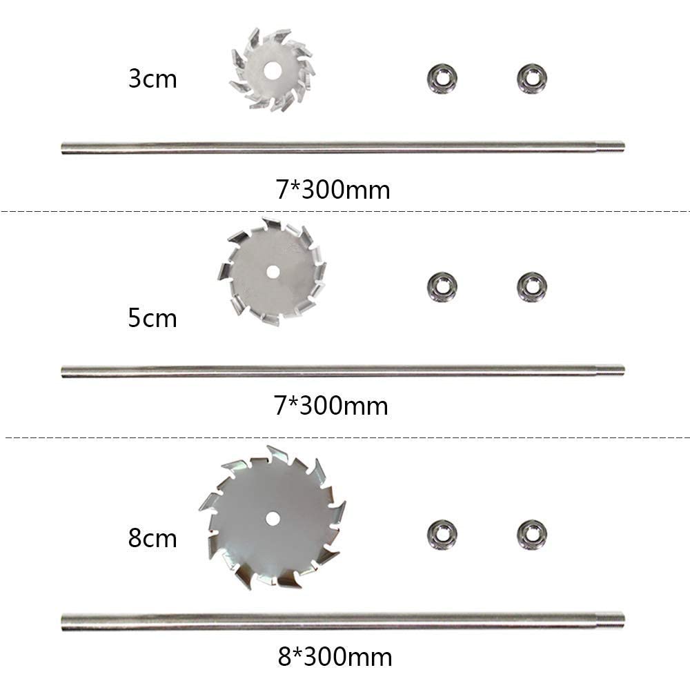 YUCHENGTECH Dispersing Disc Dispersion Impeller Dispersing Machine Blade Paddle Impeller Stainless Steel 6cm Disc with 8X300mm Rod (2.36″disc with 0.31″X11.8″Rod)