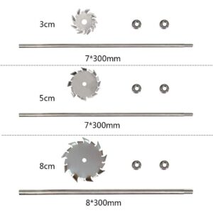 YUCHENGTECH Dispersing Disc Dispersion Impeller Dispersing Machine Blade Paddle Impeller Stainless Steel 3cm Disc with 7X300mm Rod （1.18″disc with 0.27″X11.8″Rod）