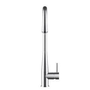 Kitchen Faucet Modern Single Handle High-arch Gooseneck Lead-free Solid Brass Sink Faucets