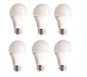 elitco lighting a19led801-6pk household-light-bulbs led a19, 3000k, 160°, cri80, ul, 10w, 60w equivalent, 15000hrs, lm800, non-dimmable, 3 years warranty, input voltage 120v 6 pack