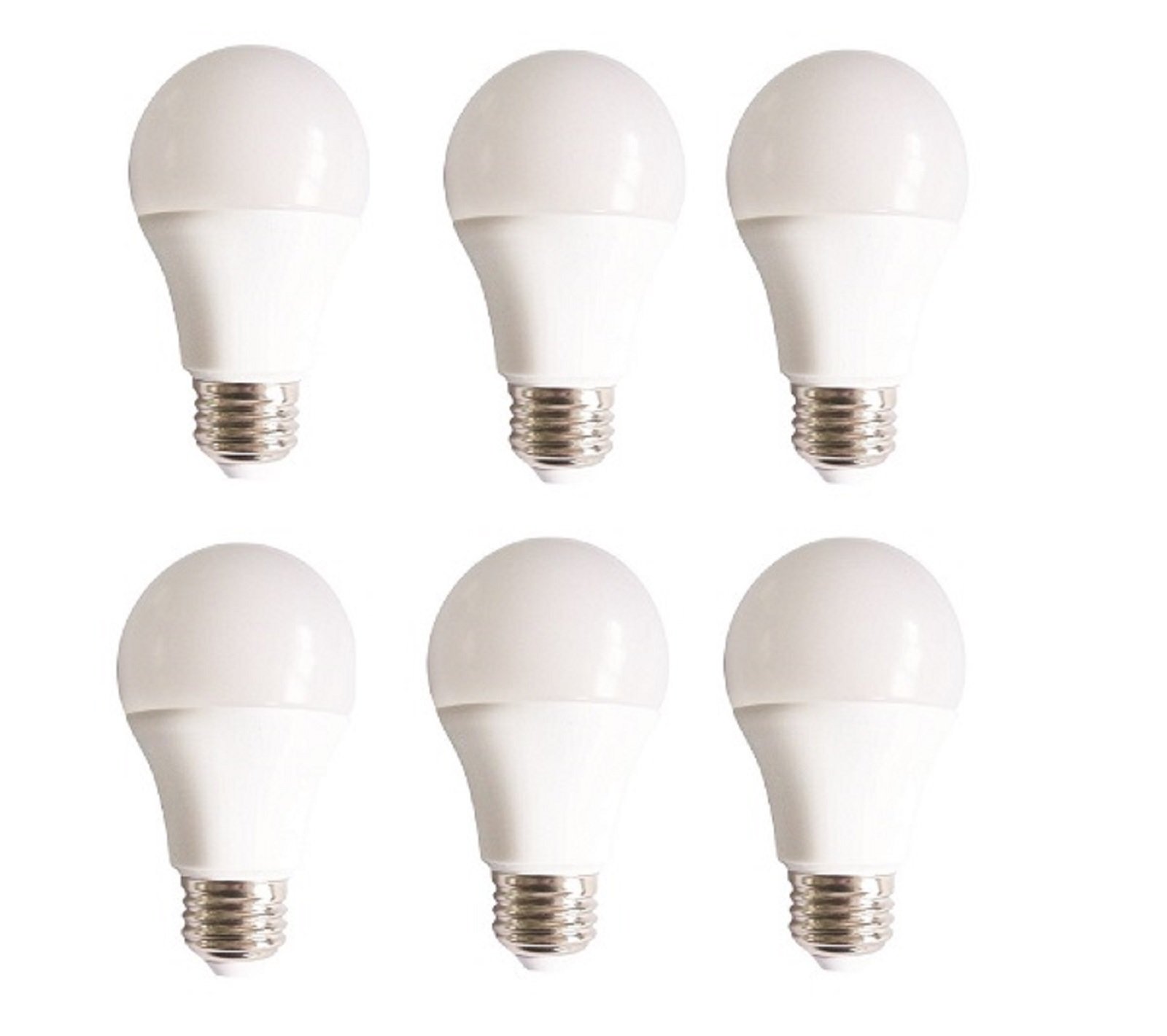 Elitco Lighting A19LED801-6PK Household-Light-Bulbs LED A19, 3000K, 160°, CRI80, UL, 10W, 60W Equivalent, 15000HRS, LM800, Non-DIMMABLE, 3 Years Warranty, Input Voltage 120V 6 Pack