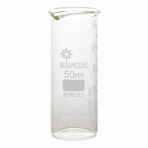 SCIENCENT Glass Beaker 50ml, 100ml, 250ml (Set of 3)