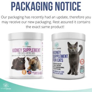 PET CARE Sciences Approx 90 Servings Cat Kidney Support Chews - Feline Kidney Restore - Renal Cat Treats - Cats Kidney Support Supplement - Urinary Tract Irritations Control for Cat - Made in The USA