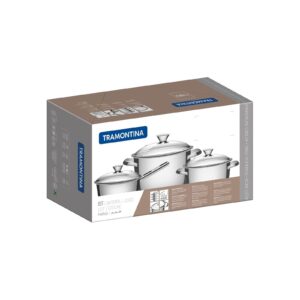 Tramontina Cookware Set, Stainless Steel