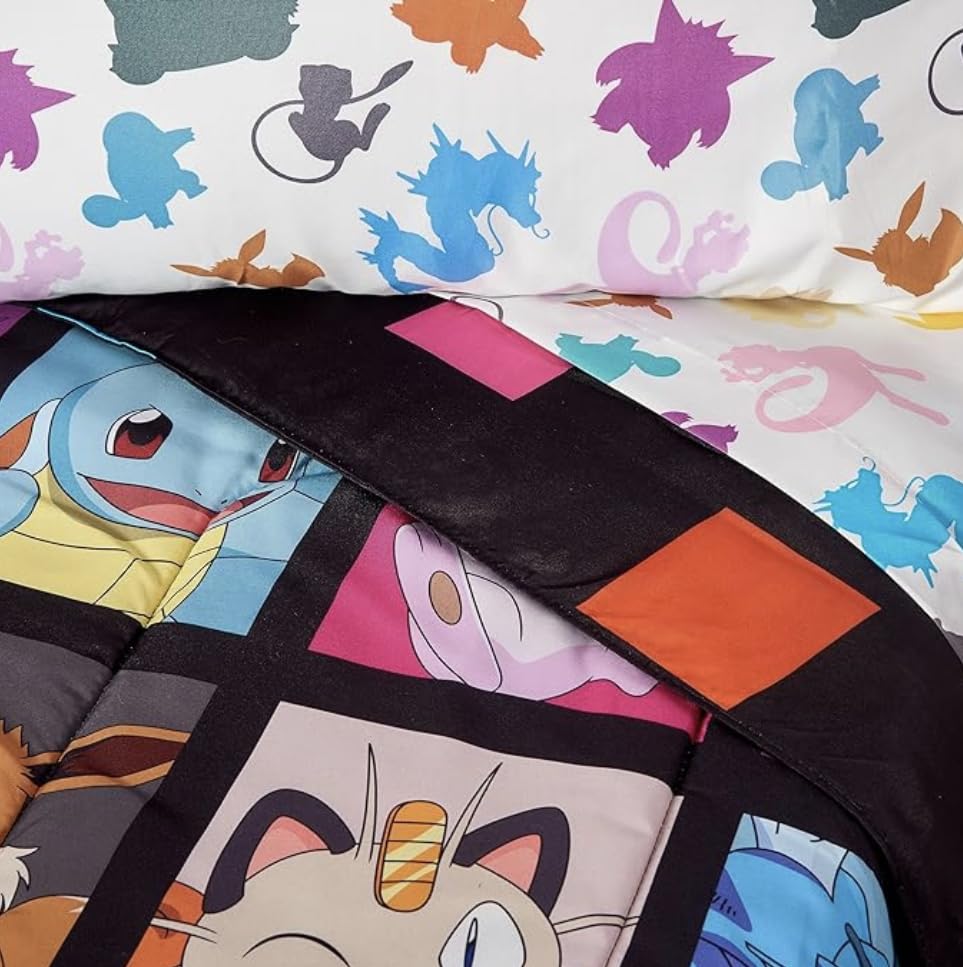 Pokémon, "Kanto Favorites" Twin Bed in a Bag Set, 64" x 86", Twin, Multi Color