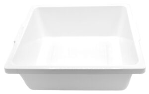 eisco utility tray - polypropylene plastic - size 21 x 17 x 5 inches