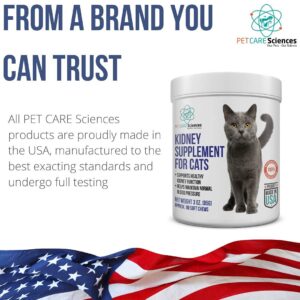 PET CARE Sciences Approx 90 Servings Cat Kidney Support Chews - Feline Kidney Restore - Renal Cat Treats - Cats Kidney Support Supplement - Urinary Tract Irritations Control for Cat - Made in The USA