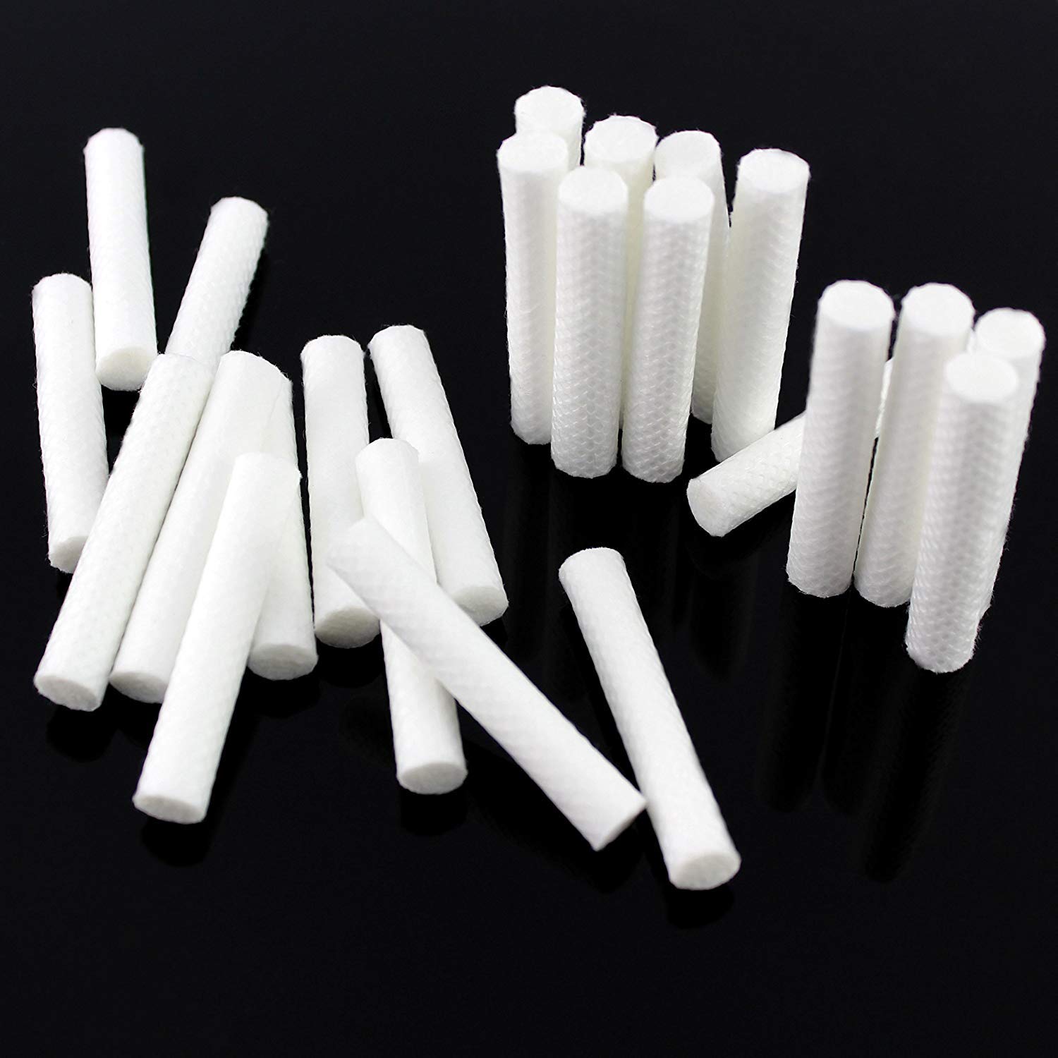 50 Pcs, White Essential Oil Aromatherapy Blank Nasal Inhaler Tubes(Including 50 unscented Wicks +3 Polyethylene Pipette Droppers)