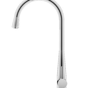 Kitchen Faucet Modern Single Handle High-arch Gooseneck Lead-free Solid Brass Sink Faucets