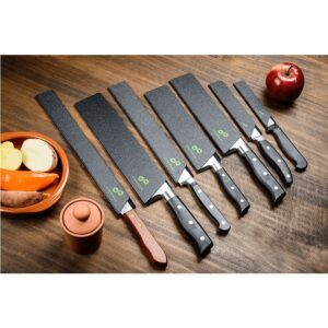 EVERPRIDE Chef Knife Sheath Set (7-Piece Set) Universal Blade Edge Cover Guards for Chef’s and Kitchen Knives – Durable, BPA-Free, Felt Lined, Sturdy ABS Plastic – Knives Not Included