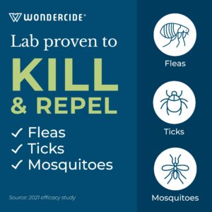 Wondercide - Flea, Tick & Mosquito Spray for Dogs, Cats, and Home - Control, Prevention, Treatment - with Natural Essential Oils - Pet and Family Safe - Peppermint 16 oz