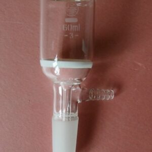 Deschem 60ml,24/40,Glass Buchner Filter Funnel,3# Coarse Filter,Vacuum Hose Connection