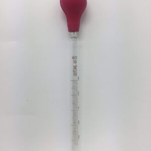 OESS Thick Glass Graduated Dropper Pipettes with Rubber Caps 10ml 4PCS