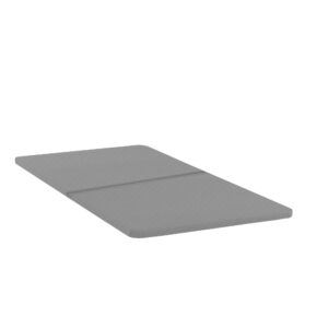 spinal solution, 1.5-inch split bunkie board for mattress/bed fully assembled, improved comfort and support, queen(fold), grey, twin