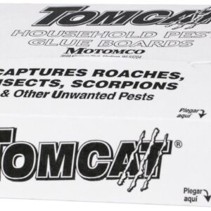 Tomcat Household Pest Glue Boards, (For Roaches, Insects, Scorpions, and Spiders), 4 pack (4 boards)