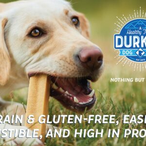 Durkha Yak Cheese Chews: Himalayan Yak Cheese Dog Chews- Natural, Healthy & Long Lasting Dog Treats - Grain, Gluten & Lactose-Free Rawhide Alternatives, For Dogs 55 lbs and Smaller, Single Large Stick