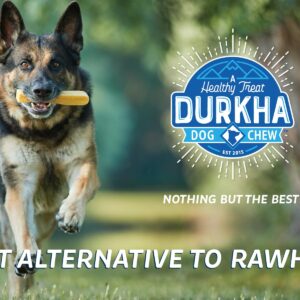 Durkha Yak Cheese Chews: Himalayan Yak Cheese Dog Chews- Natural, Healthy & Long Lasting Dog Treats - Grain, Gluten & Lactose-Free Rawhide Alternatives, For Dogs 55 lbs and Smaller, Single Large Stick