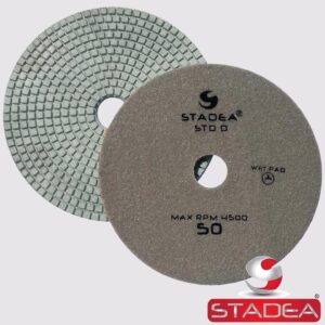 Stadea PPW250B Diamond Polishing Pad 7 Inch Grit 30 For Marble Concrete Stones Terrazzo Granite Floor Polishing