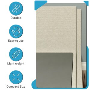 Continental Mattress , 1.5-Inch Split Fully Assembled Bunkie Board for Mattress/Bed Support, Full Grey.