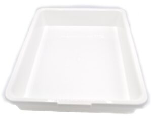 eisco laboratory tray - 17.5 x 13.5 x 3 inches - polypropylene plastic