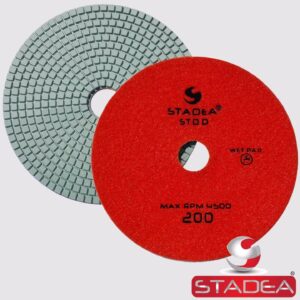 Stadea PPW250B Diamond Polishing Pad 7 Inch Grit 30 For Marble Concrete Stones Terrazzo Granite Floor Polishing