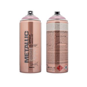 montana cans montana effect 400 ml metallic color, rose spray paint