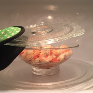 Cuchina Safe 2-Piece Vented Glass Microwave Safe Lids and Bowl Covers Set; Perfect Lid for Bowls, Mugs, and Pots (8 inch and 9 inch)