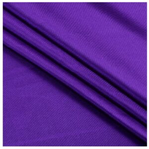 MDS Pack of 5 Yard Charmeuse Bridal Solid Satin Fabric for Merry Christmas Xmas New Year Party Home Decorations Dress DIY Crafts Costumes Apparel Drapery Silky Satin 44" Wide -Cadbury Purple