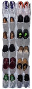 roomganize large shoe organizer, sneaker rack, for men's big shoes (white)