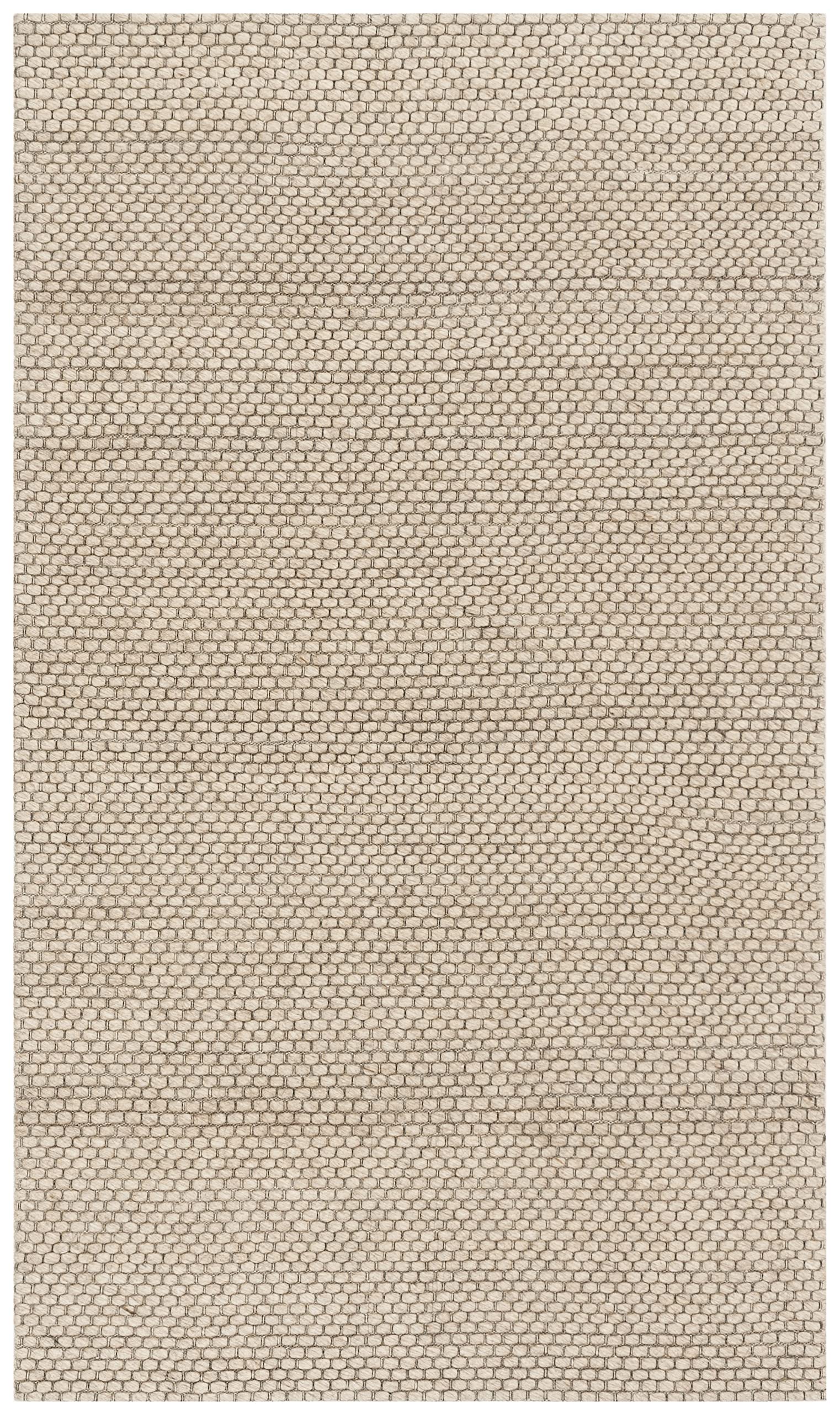 SAFAVIEH Natura Collection Accent Rug - 3' x 5', Beige, Handmade Wool, Ideal for High Traffic Areas in Entryway, Living Room, Bedroom (NAT801B)