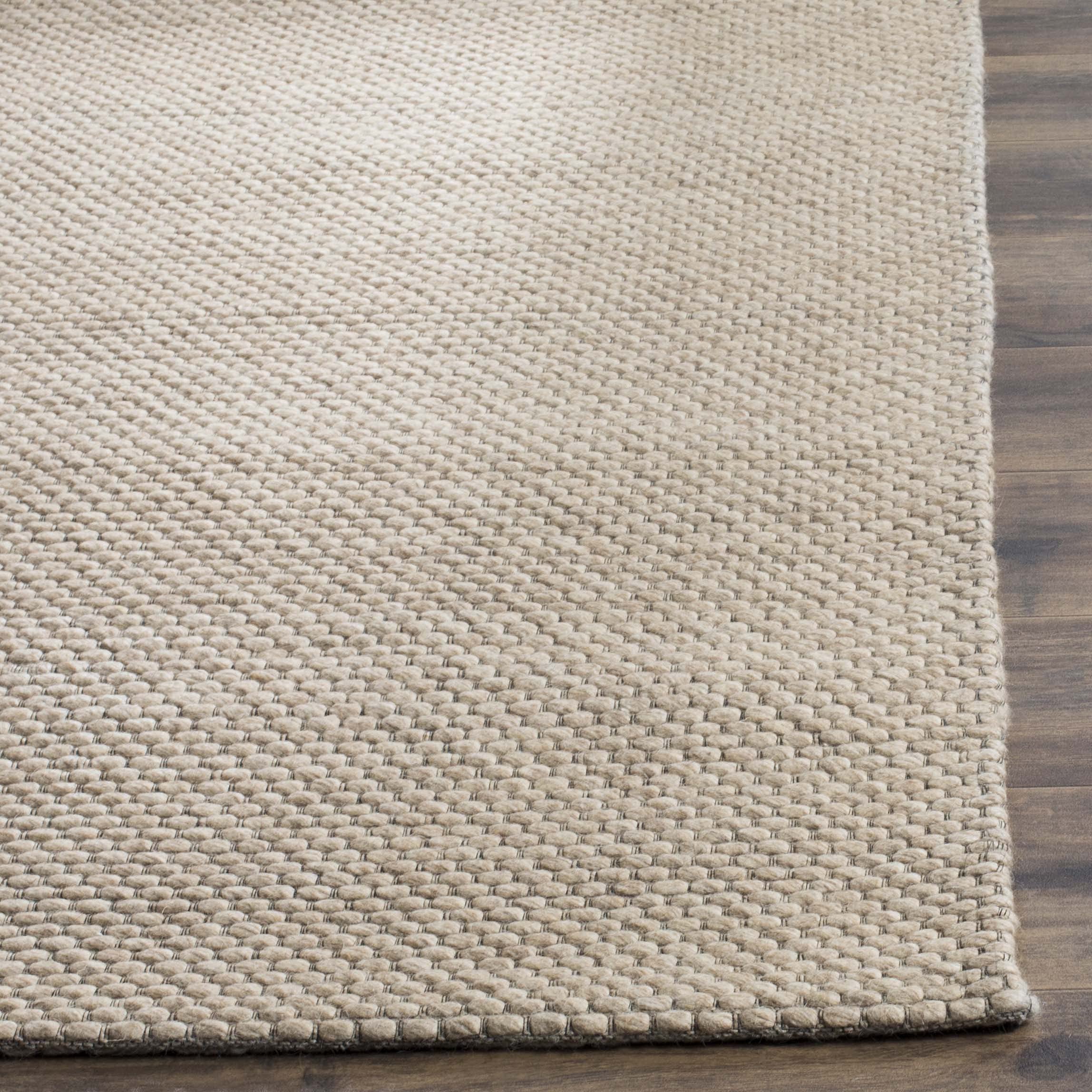 SAFAVIEH Natura Collection Accent Rug - 3' x 5', Beige, Handmade Wool, Ideal for High Traffic Areas in Entryway, Living Room, Bedroom (NAT801B)