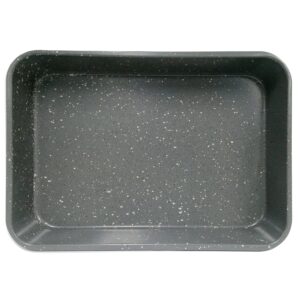 casaWare Grande Lasagna/Roaster Pan 18 x 12 x 3-Inch - Extra Large, Ceramic Coated NonStick (Silver Granite)