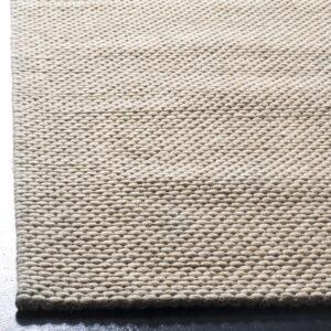 SAFAVIEH Natura Collection Accent Rug - 3' x 5', Beige, Handmade Wool, Ideal for High Traffic Areas in Entryway, Living Room, Bedroom (NAT801B)