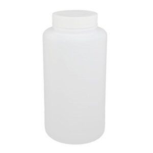 uxcell 1000ml 55mm dia wide mouth hdpe plastic round graduated bottle white