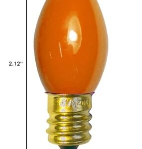 Brite Star 4Ct C7 Replacement Bulbs, Orange