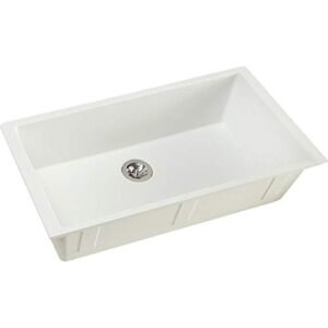 elkay elxrup3620rt0 quartz luxe ricotta single bowl undermount kitchen sink with perfect drain