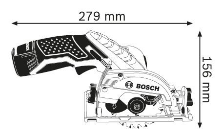 Bosch GKS 10.8 V-LI Professional Cordless Circular Saw The smallest professional universal saw ( Bare Tool)