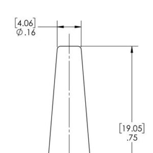 Caplugs 99390049 Plastic Tapered Plug. Max Hole Dimension TP-10, Vinyl, Medium Hole Dimensions .31" Mini Hole Dimensions .16" Length .750", Orange (Pack of 50)