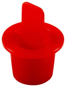 caplugs cpt-2x cpt series – plastic center pull-tab tapered plug, 1000 pack, red ld-pe, flange od 0.56" x plug id 0.397" hole protection, leak prevention, masking, powder coating (qcpt2xq1)