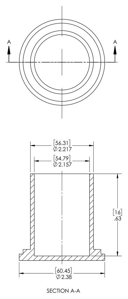 Caplugs QE281AO1 Plastic Utility Plug. to fit Thread Size 2-1/4" E-28, PE-LD, to Fit Thread Size 2-1/4", Yellow (Pack of 100)