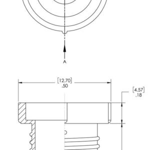 Caplugs PD-30 PD Series – Plastic Threaded Plug for Flared JIC Fittings, 1000 Pack, Red LD-PE, Thread Size 3/8"-24 Open End Protection, Leak Prevention, Automotive, Hydraulic Systems (99191172)